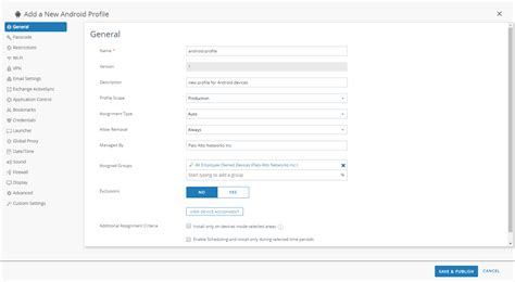 Configure A Per App Vpn Configuration For Android Endpoints Using