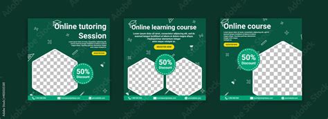 Online Courses And Classes Social Media Post Templates For Digital Marketing And Promotion