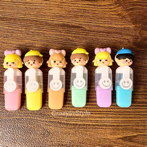 Cute Boy And Girl Smile Highlighter Pen Crazyinstyle