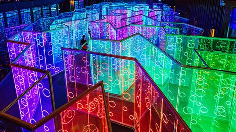 Colorful And Illuminated Labyrinthe In China Fubiz Media