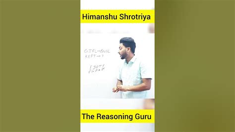Coding Decoding Reasoning Ssc Chsl 2023 Question By Himanshu Sir Chsl