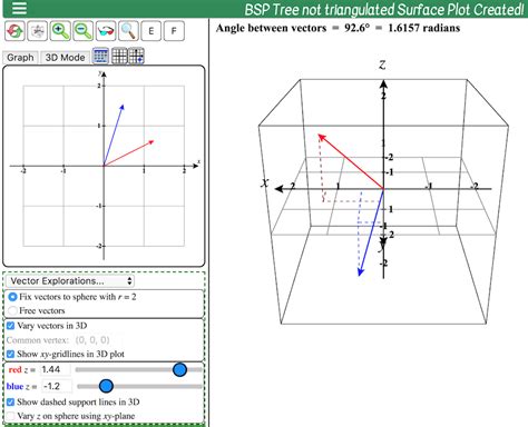 Angle Between Two Vectors In 3d