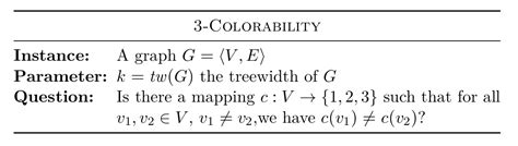 Tables LaTeX Macro For Complexity Theory Problem Statement TeX LaTeX Stack Exchange