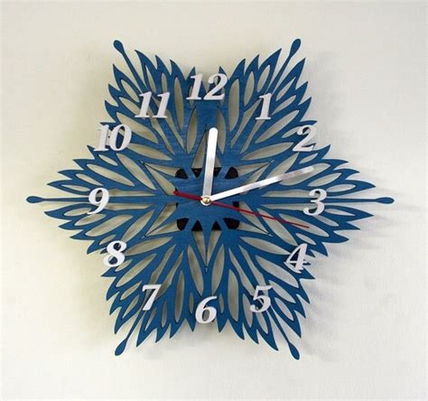 Snowflake Wooden Wall Clock