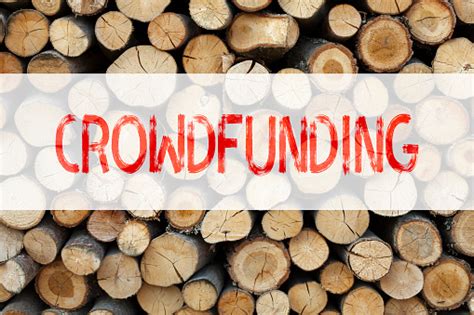 나무 배경 복사 공간에 사업 기금 모금 프로젝트 자금에 대 한 Crowdfunding 비즈니스 개념을 보여주는 개념적 발표 텍스트 캡션 영감 개념에 대한 스톡 사진 및 기타