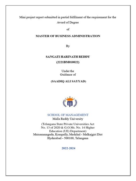 Sapm Mini Project 22 Pdf