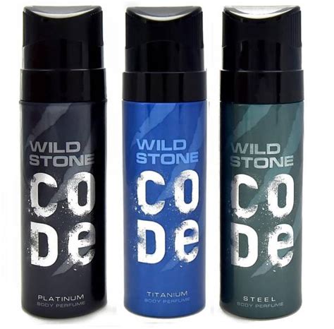 Wild Stone Code Platinum Steel And Titanium Combo Perfume Body Spray