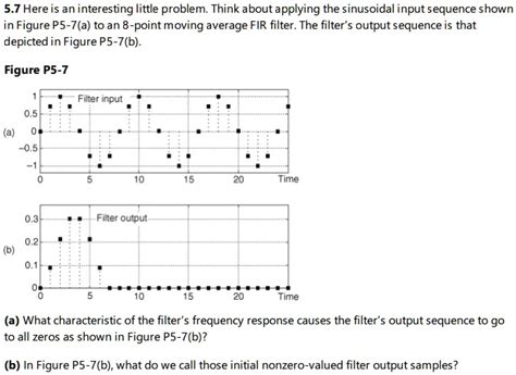 57 here is an interesting little problem think about applying the sinusoidal input sequence