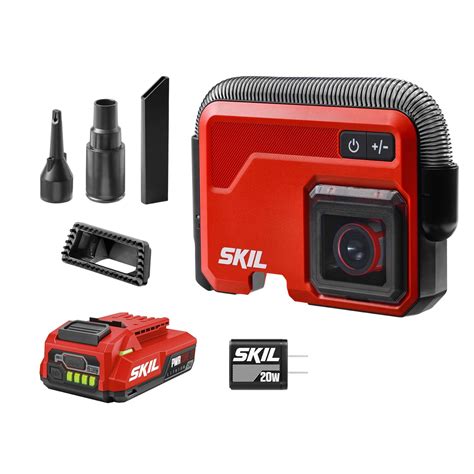Skil Brushless Slim Vacuum 20v Kit Including 20ah Battery