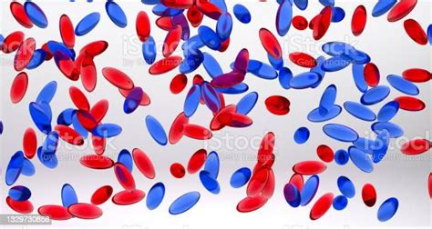 떨어지는 빨간색과 블루 젤 3d 렌더링 알 약 흰색 배경에 고립 프리즈 프레임에 대한 스톡 사진 및 기타 이미지 프리즈 프레임 0명 3차원 형태 Istock