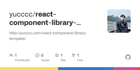 GitHub Yucccc React Component Library Template Yucccc React Component Library