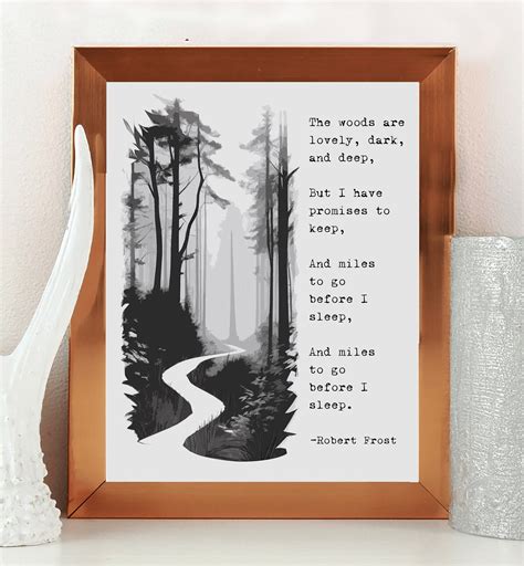 Robert Frost Poem With Artwork Stopping By Woods On A Snowy Evening