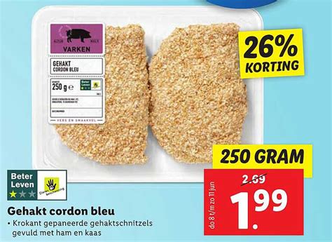 Gehakt Cordon Bleu Aanbieding Bij Lidl 1Folders Nl