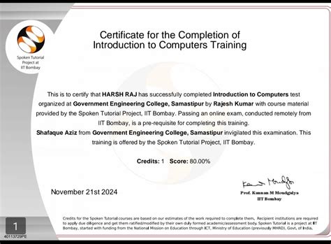 Harsh Raj On Linkedin Spoken Iit Certification