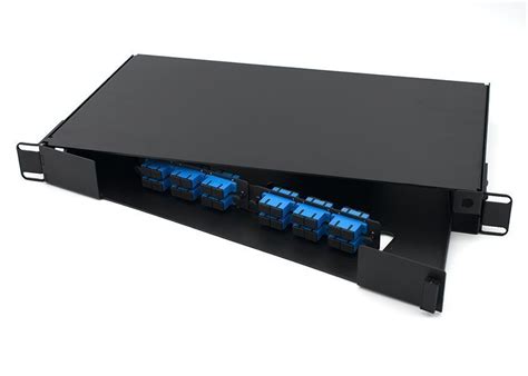 U Fiber Optic Patch Panel SC Port Swing Out Tray