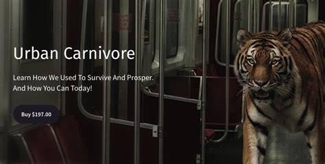 Dr Richard Jacoby The Urban Carnivore Course Stern Marketing