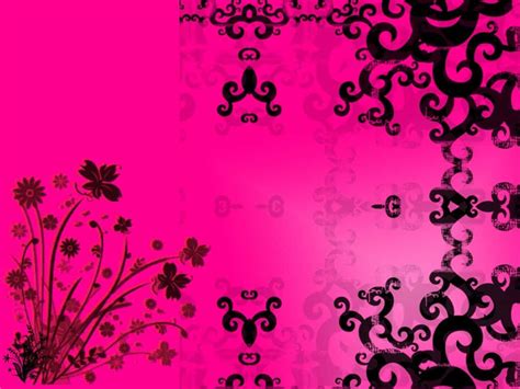 Hot Pink And Black Background Designs
