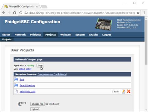 Language Java Phidgets Support
