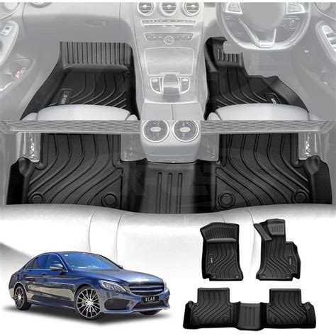 3d Floor Mats For Mercedes Benz C Class Sedan 2014 2022 Heavy Duty All