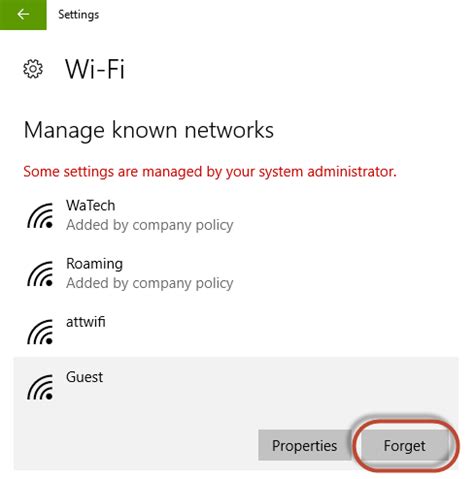 Delete A Wireless Network Profile In Windows Washington State DES