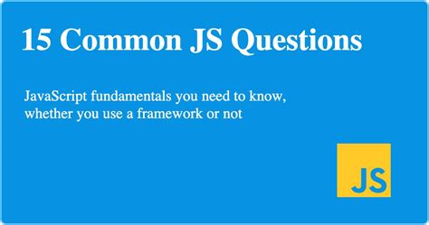 15 common javascript questions — soshace
