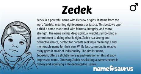 Unveiling Zedek Meaning Origin Nicknames Popularity And More