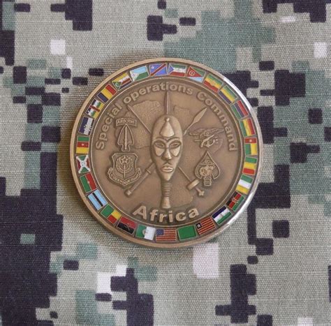 Xl 2 Navy Seal Devgru Team 6 Socom Africa Challenge Coin Non Cpo Mint