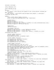 Assignment Cpp Include Iostream Using Namespace Std Class CMPT String Private Int
