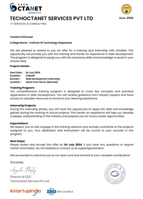 Tanisha Chhimwal On Linkedin Octanet Internship Octanetservices Learning Webdevelopment