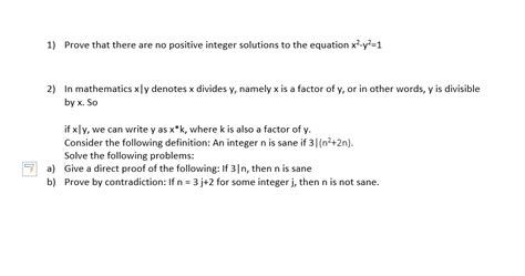 solved 1 prove that there are no positive integer solutions