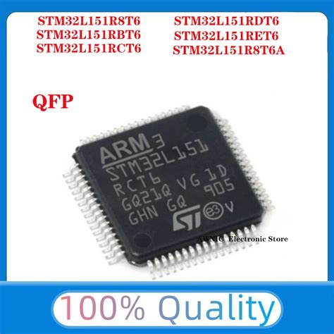 1piece 100 new stm32l151r8t6 stm32l151r8t6a stm32l151rbt6