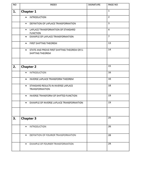 Index Maths Pdf