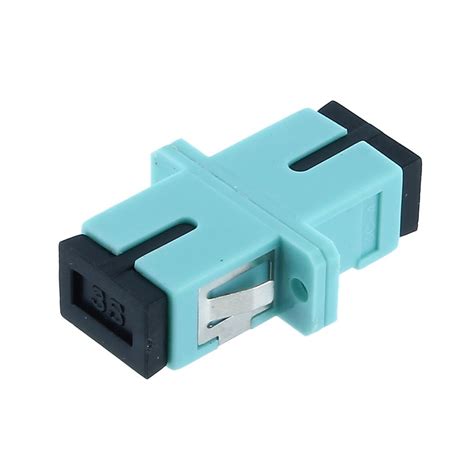 Sc Sc Ff Mm 10g Om3 Simplex Panel Mount Plastic Fiber Optic Adapter