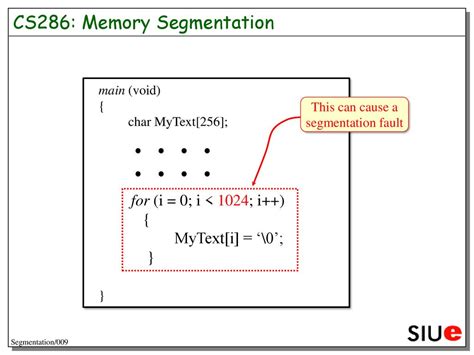 cs286 memory segmentation ppt download