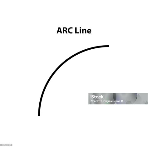 Arc Circle Line Vector Illustration On White Background Stock Illustration Download Image Now