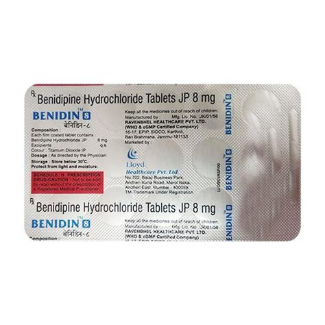 Buy Benidin 8 Tablet 15s Online At Upto 25 Off Netmeds