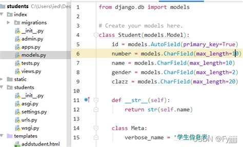 django：学生管理系统（增删改查） django增删改查学生查询案例 fyjjjjj的博客 csdn博客