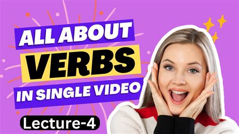 Verb with Examples | Lecture 4 | All Concepts Clear #english #verb #verbs #partsofspeech - YouTube