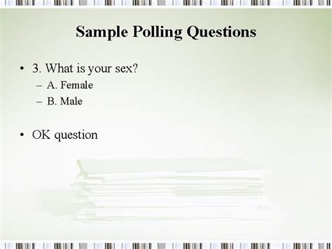 Sample Polling Questions What Is Wrong With Each Sample Polling Questions What Is Wrong With Each