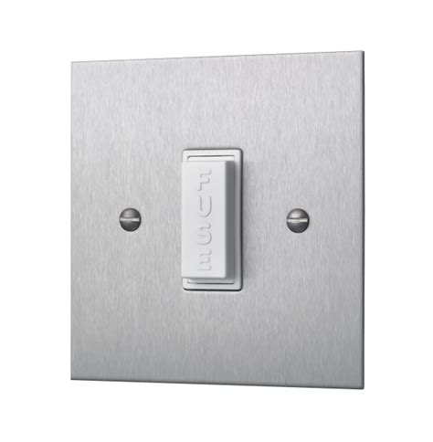 Satin Stainless Steel Unswitched Fused Spur Wandsworth Electrical