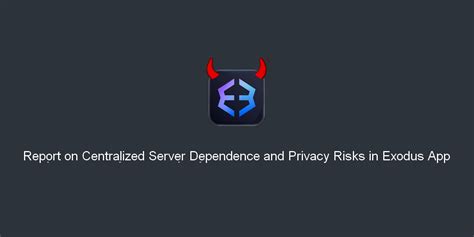 Github Systemvllexodus Privacy Report Report On Centralized Server Dependence And Privacy