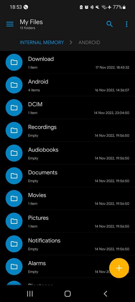 why is it showing 4 items in android folder when there is only 3 files