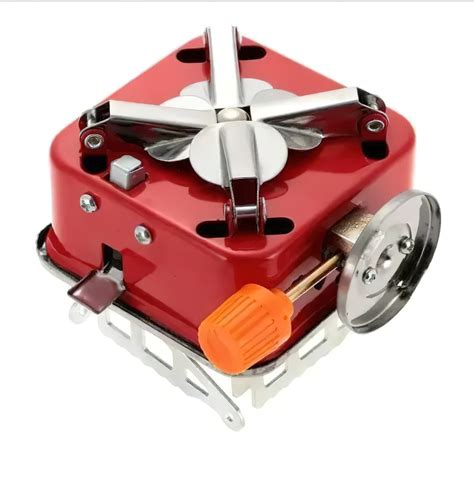 Туристическая Газовая Плита Portable Card Type Stove K-202 Красная, GT1 ...