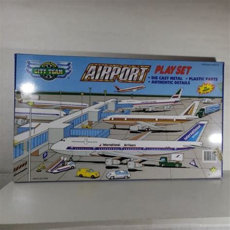 International Airport Playset Toys To Grow On Lufthansa 1993 Sealed Nip