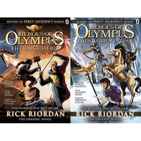 Heroes Of Olympus Graphic Novel Book 1 And 2 The Lost Hero The Son