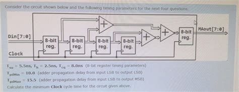 Solved Consider The Circuit Shown Below And The Following Chegg Com