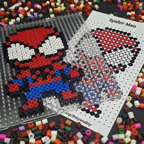 Spider Man Perler Bead Diy Kit Etsy