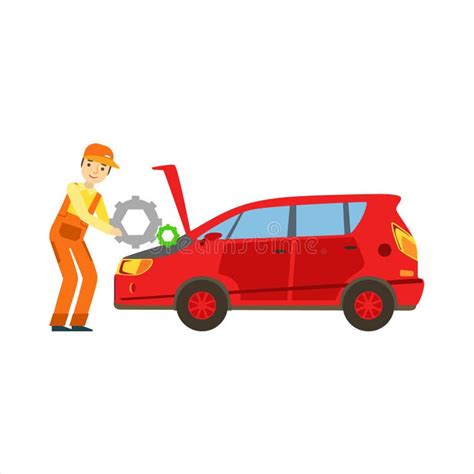 Cartoon Car Repair Workshop Stock Illustrations 3 688 Cartoon Car Repair Workshop Stock
