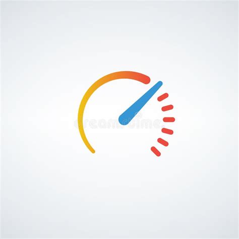 The Tachometer Speedometer And Indicator Icon Speed Symbol Stock