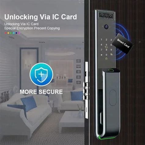 Smart Door Lock Digital Lock With Fingerprint Camera Wifi Mobile App Pin Rfid Card At Rs